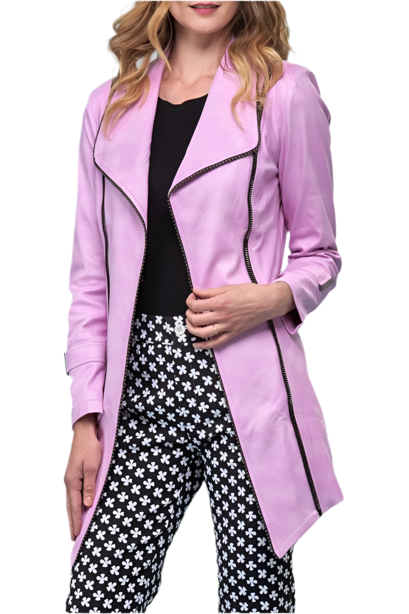 Insight Jackets Women's Faux Leather Jacket - Long Solid Vegan Jacket ...