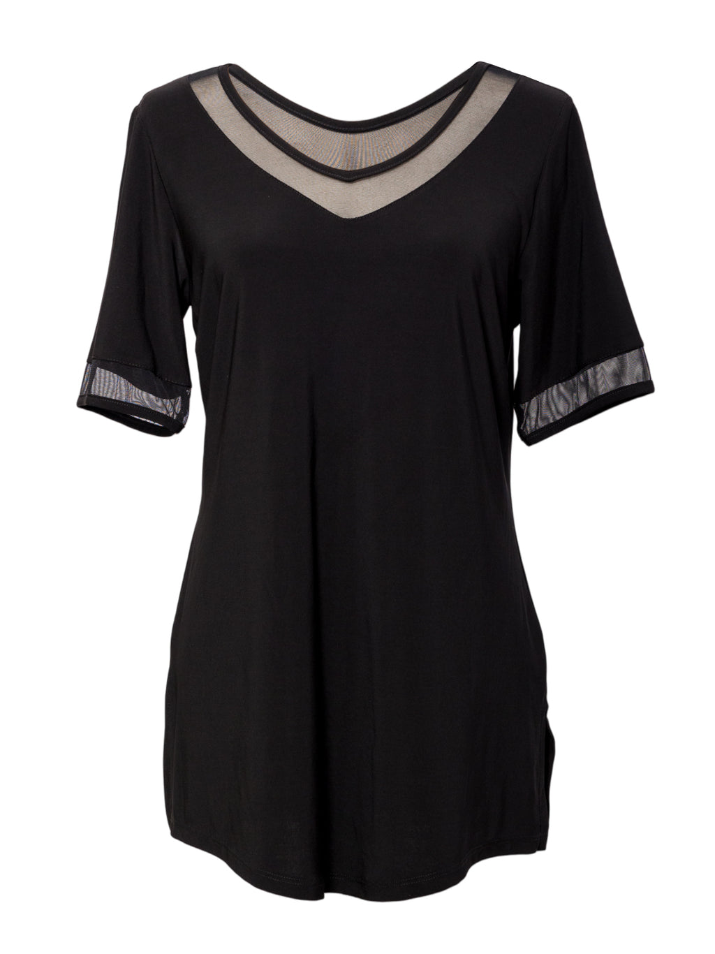 Women's Black Mesh Top Sheer Artex Fashions Women's – Lala Love Moda