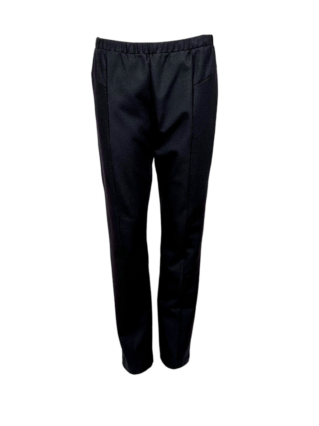 Black Pull On Straight Pants – Lala Love Moda