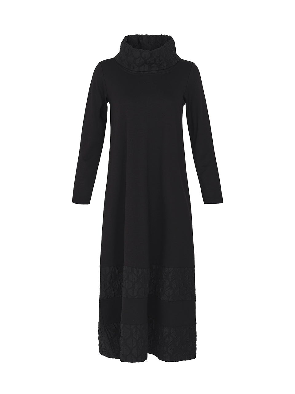 Ever SASSY Clothing Women's Cowl Neck Knit Long Black Dress – Lala Love ...